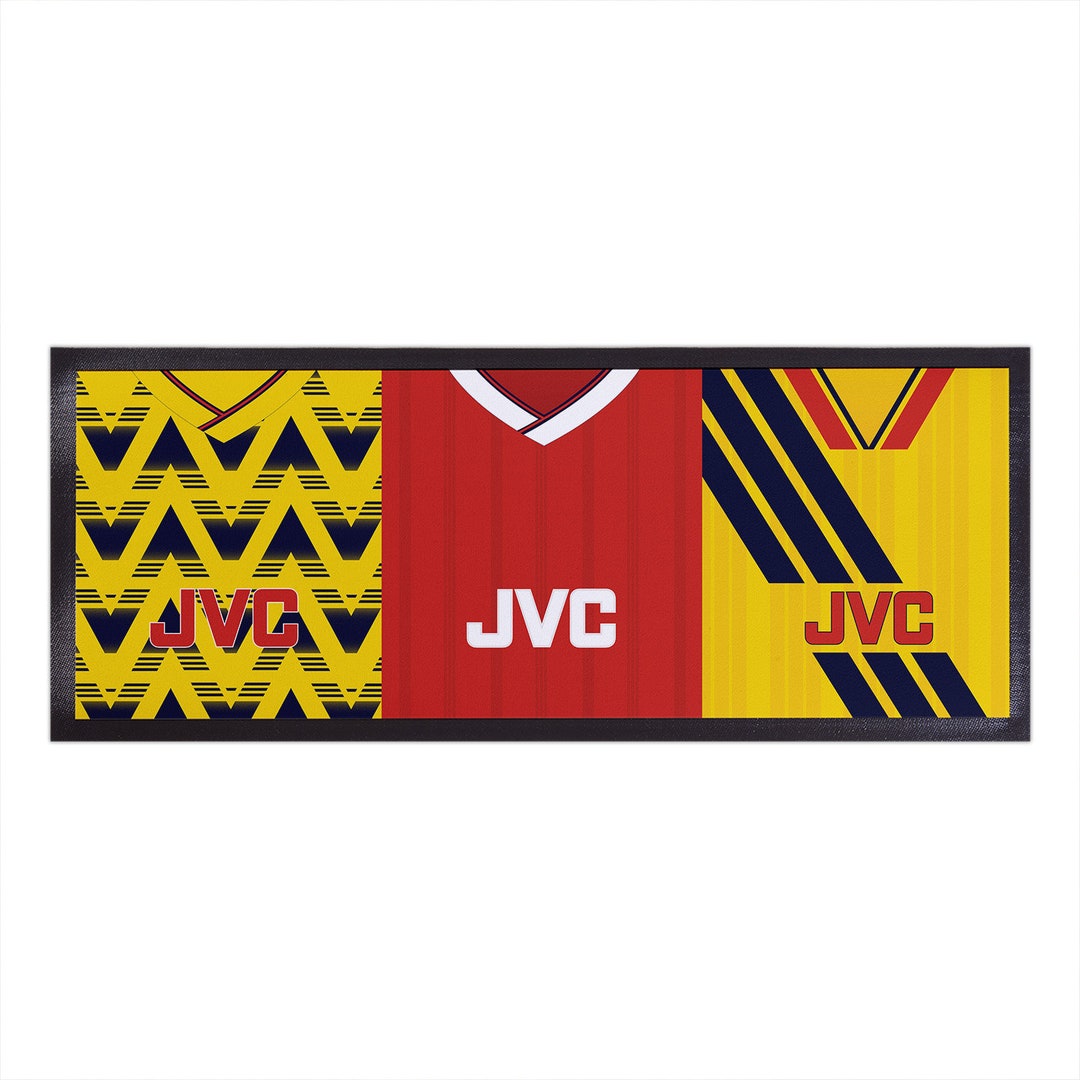 The Gooners Retro Football Shirts - Personalised Bar Runner or Table ...