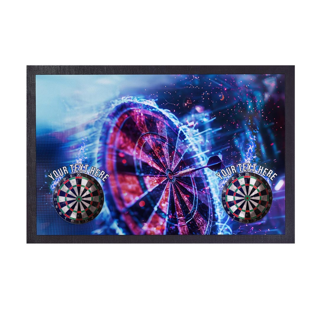 Extreme Darts Design - Personalised Door Mat - 60cm X 40cm - Etsy