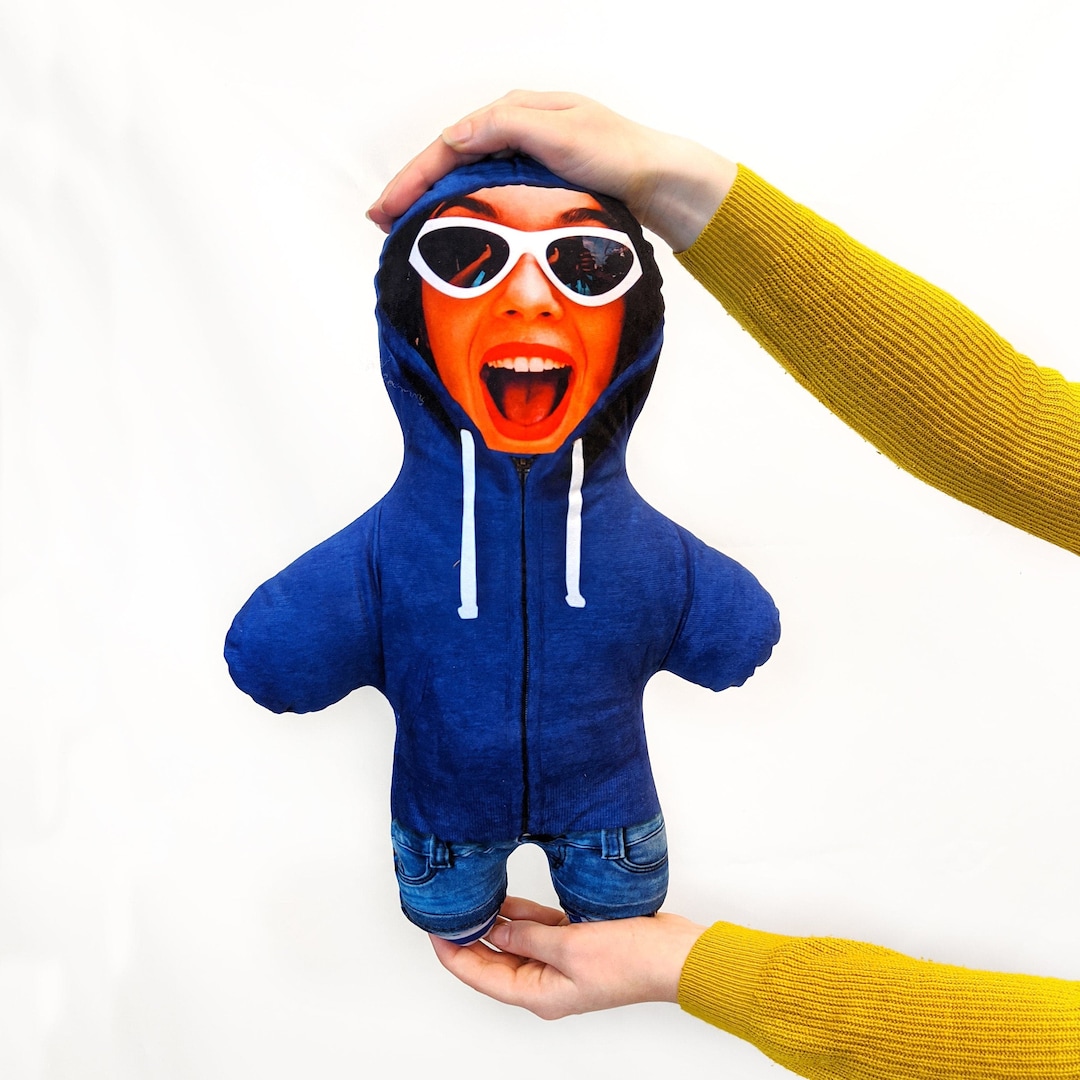 Hoodie - Blue Mini Me™ Photo Doll / Face Teddy Novelty Gift - Etsy
