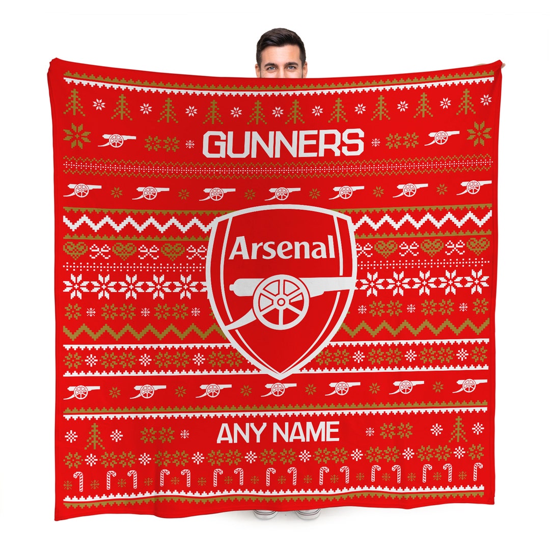 Arsenal FC Christmas Jumper Fleece Blanket - Officially Licenced - Etsy