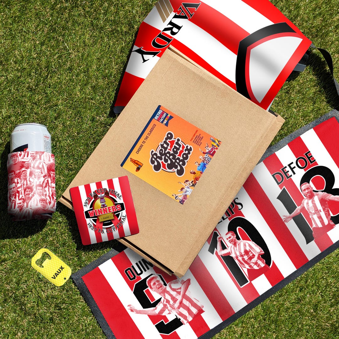 Sunderland - Retro Bar Box - the Perfect Time Capsule Gift Box for ...