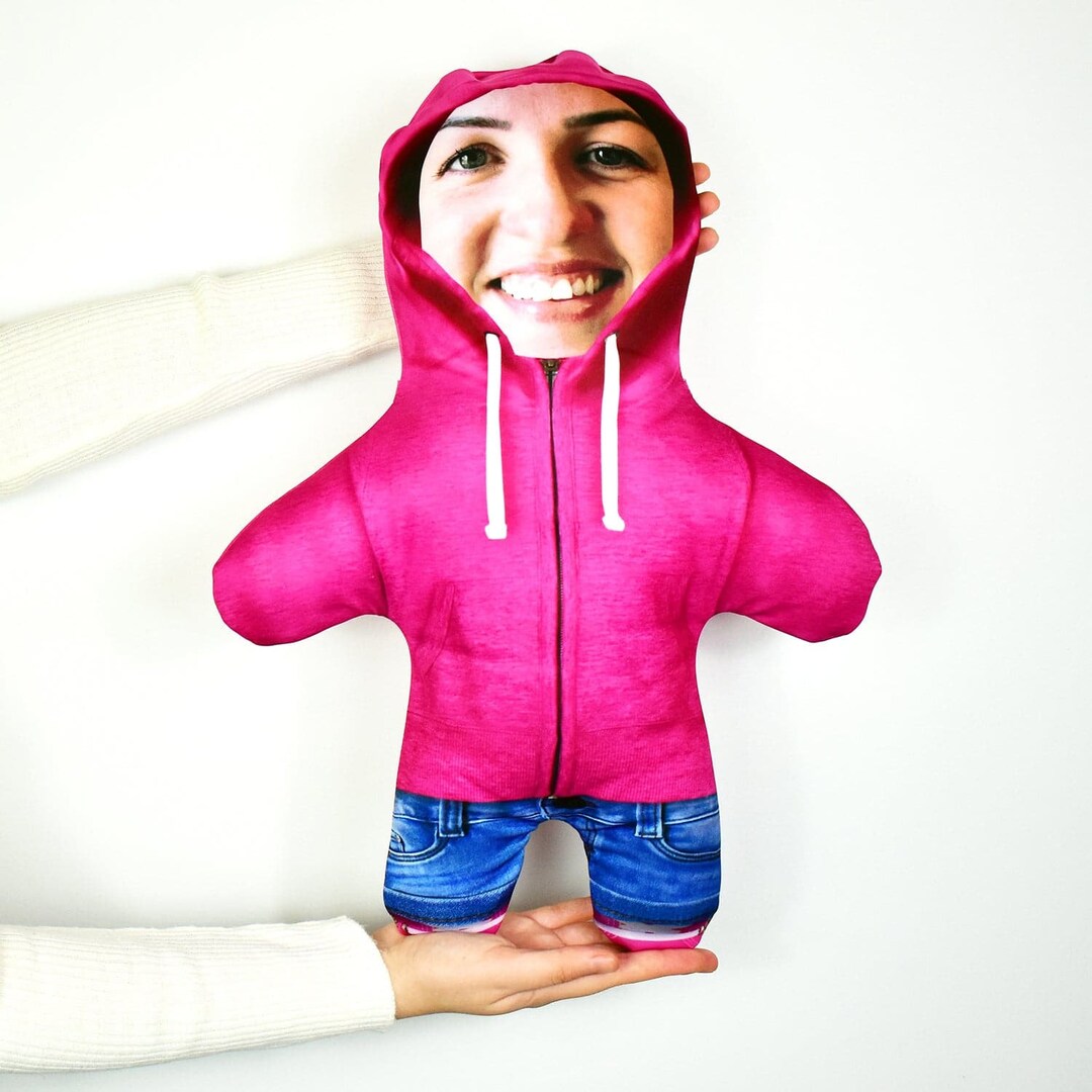 Hoodie - Pink Mini Me™ Photo Doll / Face Teddy Novelty Gift - Etsy