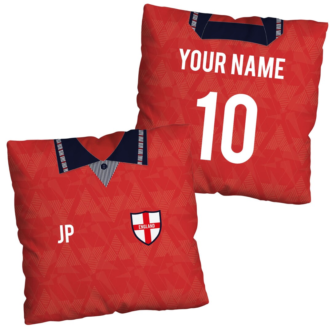 England - 1990 Away Retro Football Cushion - 45cm - Etsy