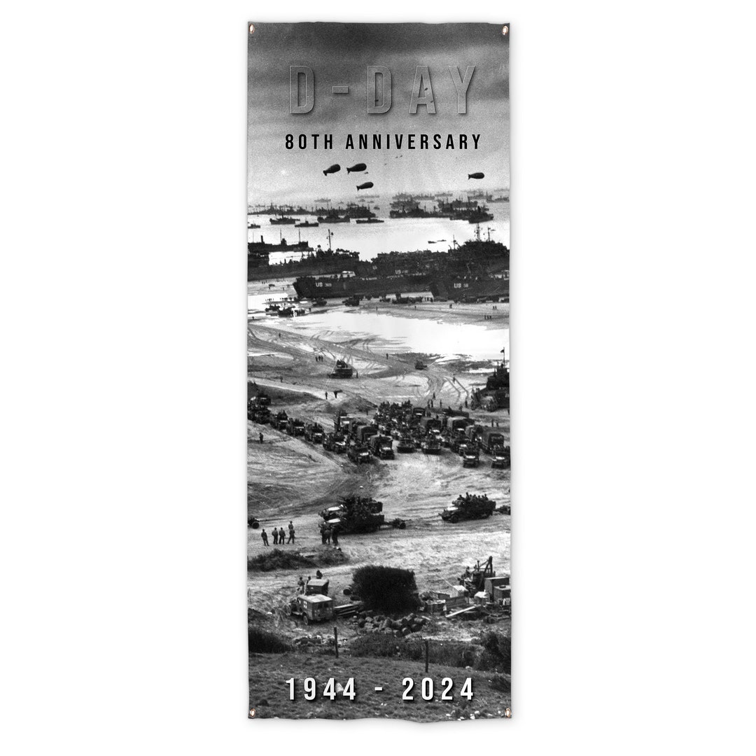 D-day 80th Anniversary - Party Decoration - Fabric Door Banner - Etsy