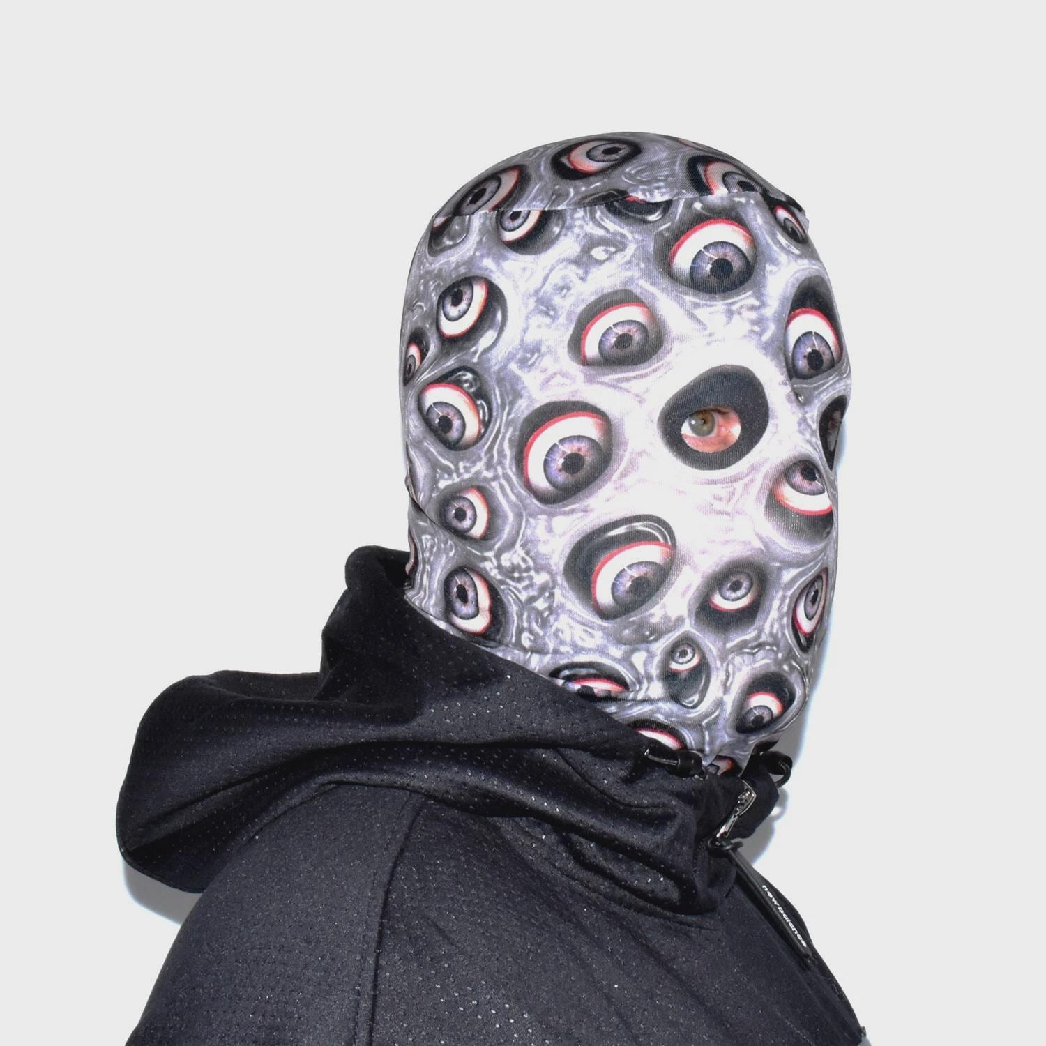 Eyeball Silver Demon |halloween |face Mask | Fancy Dress| Horror |party ...