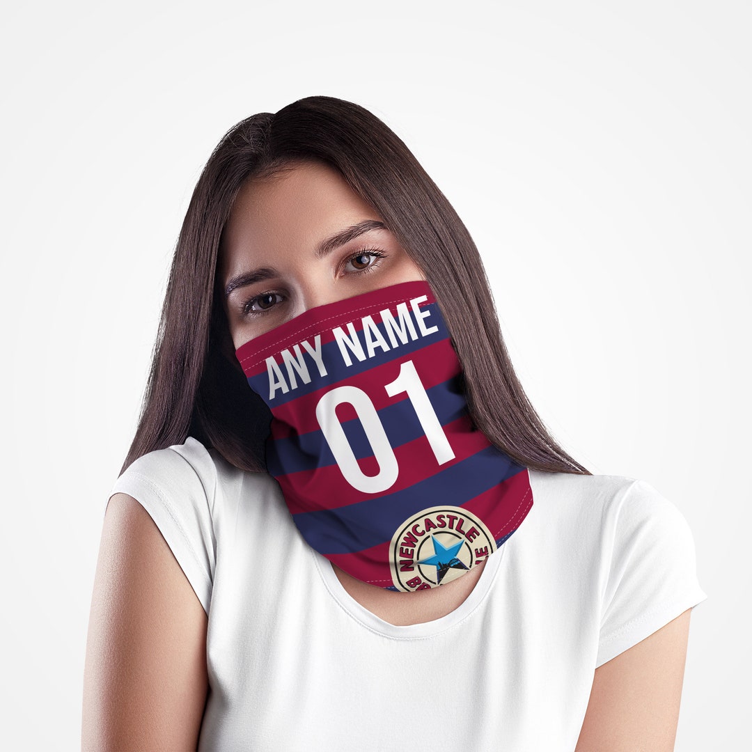 Newcastle 1996 Away - Personalised Retro Football Snood - Neck Tube ...