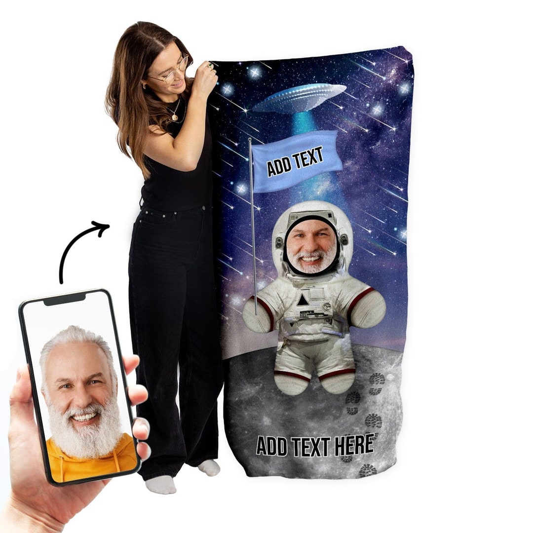 Personalised Space Mini Me - Custom Lightweight, Microfibre Beach Towel ...