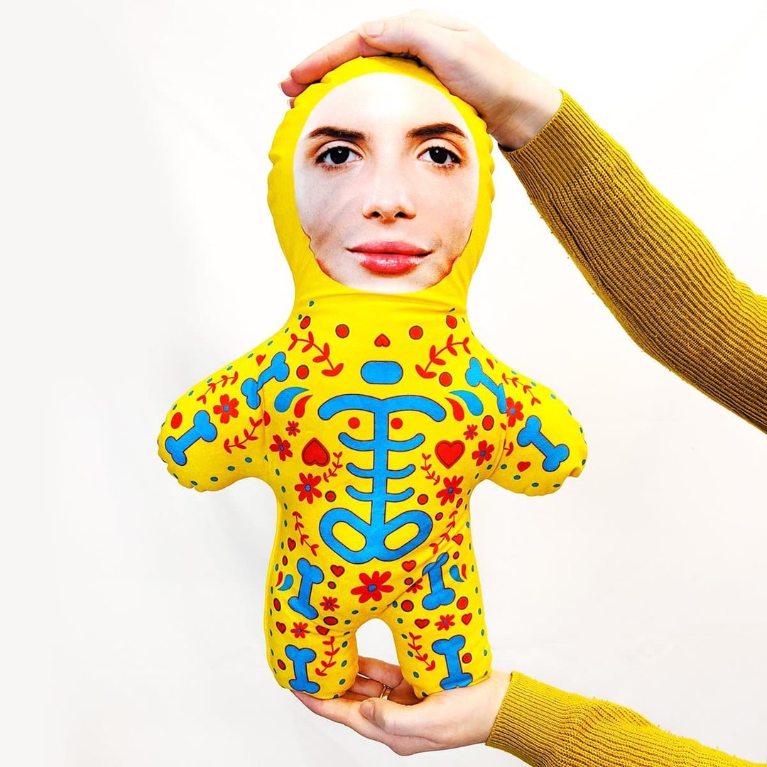 Candy Skull - Yellow Mini Me™ Photo Doll / Face Teddy Novelty Gift - Etsy