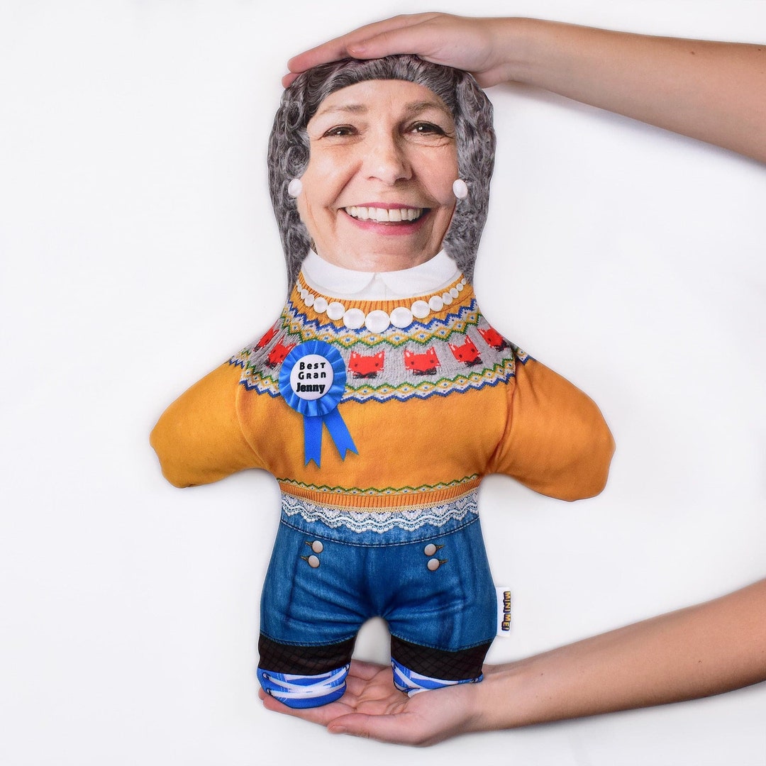 Best Grandma - Personalised Mini Me™ Photo Doll / Face Teddy Novelty ...
