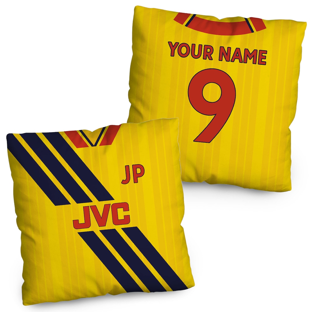 Arsenal 1993 Away Retro Football Cushion 45cm - Etsy