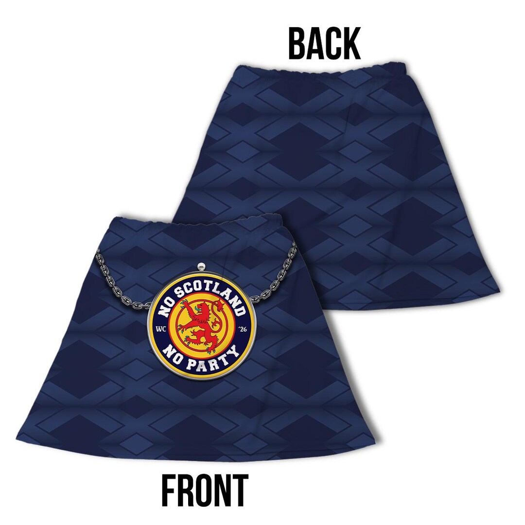 No Scotland No Party - Football Kit - Novelty Kilt Design - WC 2026 ...