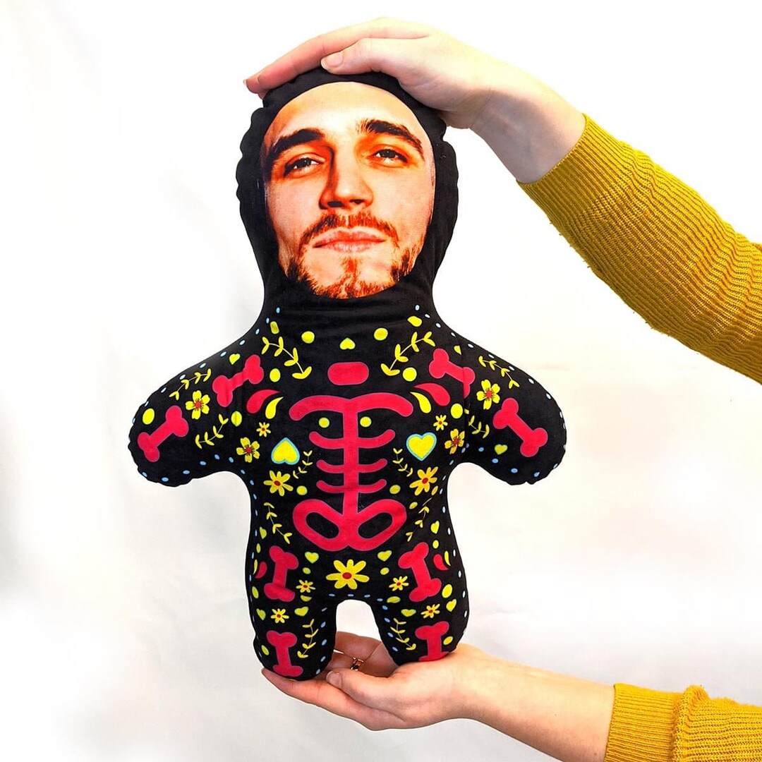Candy Skull - Black Mini Me™ Photo Doll / Face Teddy Novelty Gift - Etsy