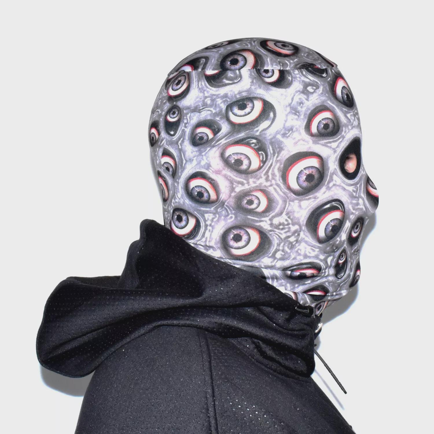 Eyeball Silver Demon |halloween |face Mask | Fancy Dress| Horror |party ...