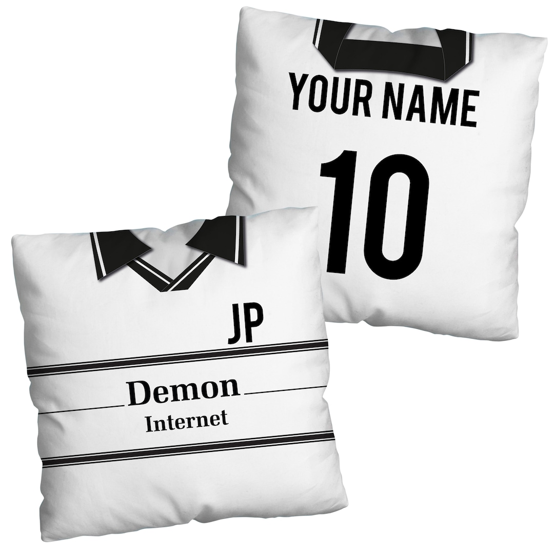 Fulham - 2000 Home Retro Football Cushion - 45cm - Etsy