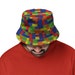 Building Blocks Bucket Hat - Fashion Sun Cap Packable Outdoor Fisherman ...