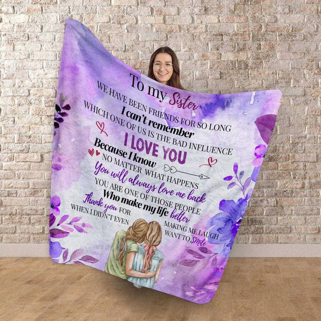Sister Poem - Fleece Blanket 150cm X 150cm - Etsy