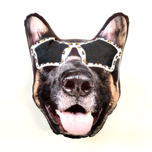 Pet Face Cushion - Pet Mush Cush™ Face Cushion - Novelty Gift - Funny ...