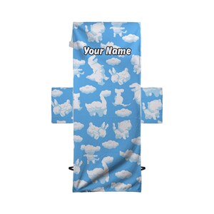 Personalised Animal Shaped Clouds Design - Full Length Sun Lounger ...