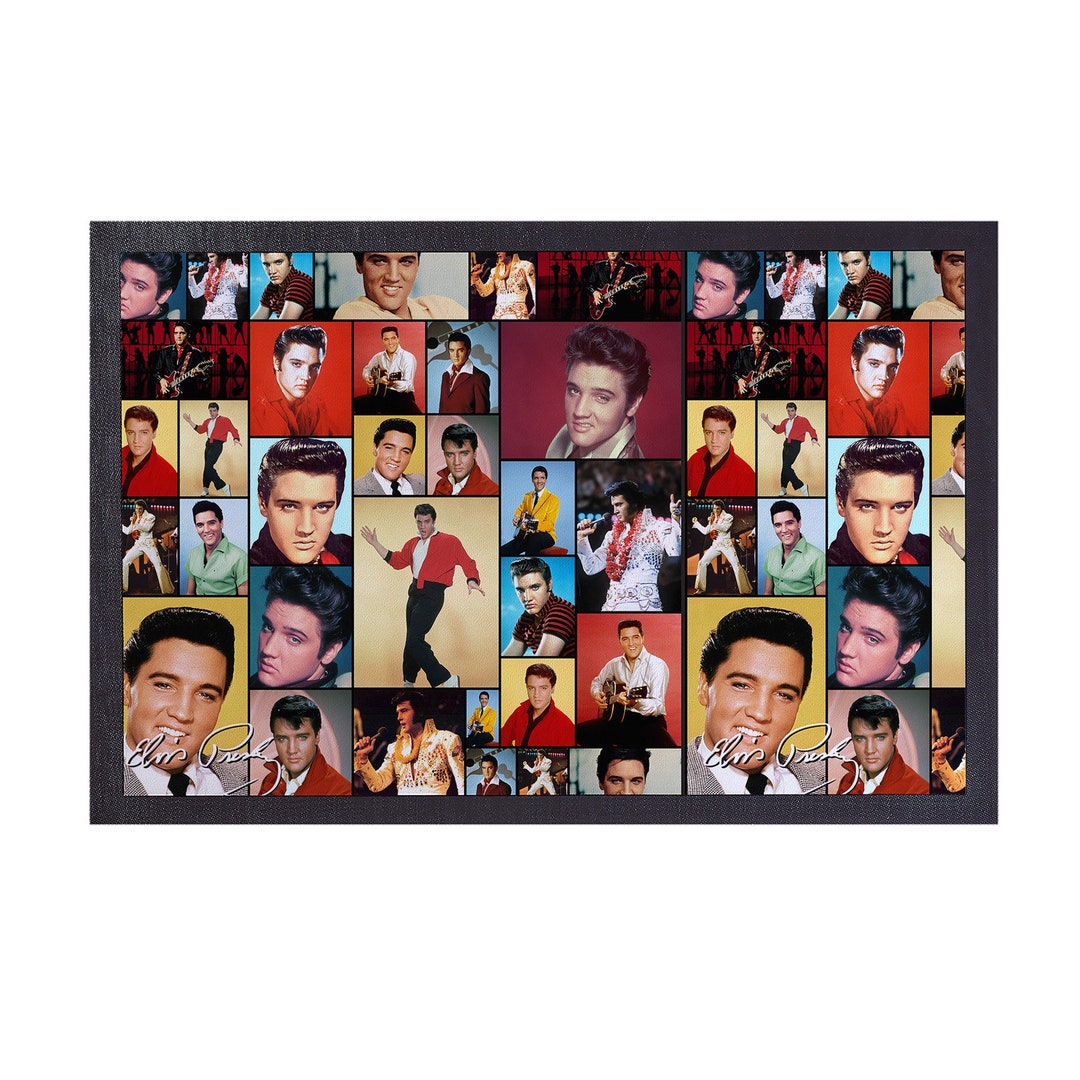 Elvis Presley Colour Montage - Door Mat - 60cm X 40cm - Etsy