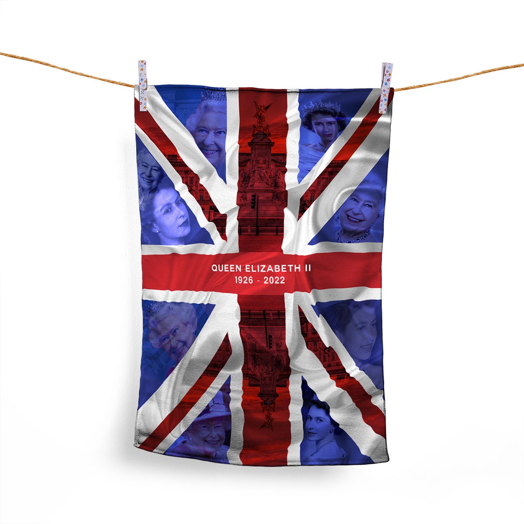 Commemorative Queen Elizabeth II - Look Back in Time - Tea Towel - Etsy