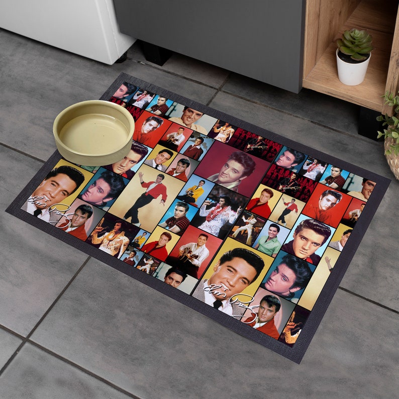 Elvis Presley Colour Montage - Door Mat - 60cm X 40cm - Etsy