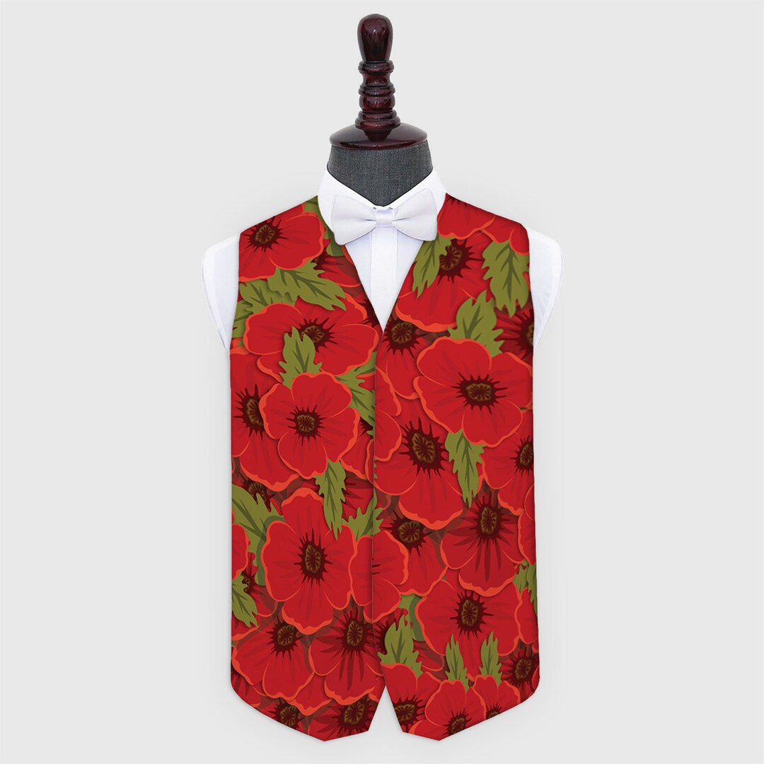 Remembrance Day Waistcoat | Fancy Dress | Novelty Party Dress up ...