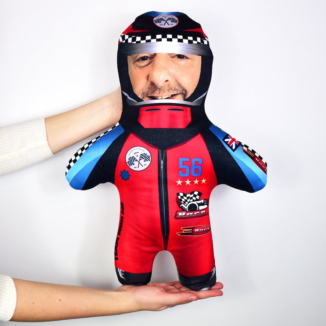 Red Race Car Driver Mini Me™ Photo Doll / Face Teddy Novelty Gift - Etsy