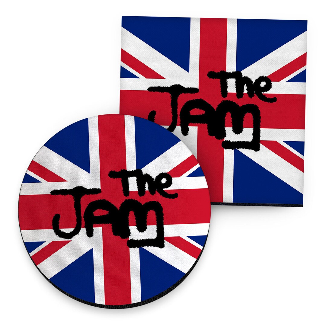 The Jam Union Jack Design - Drinks Coaster - Round or Square - Etsy