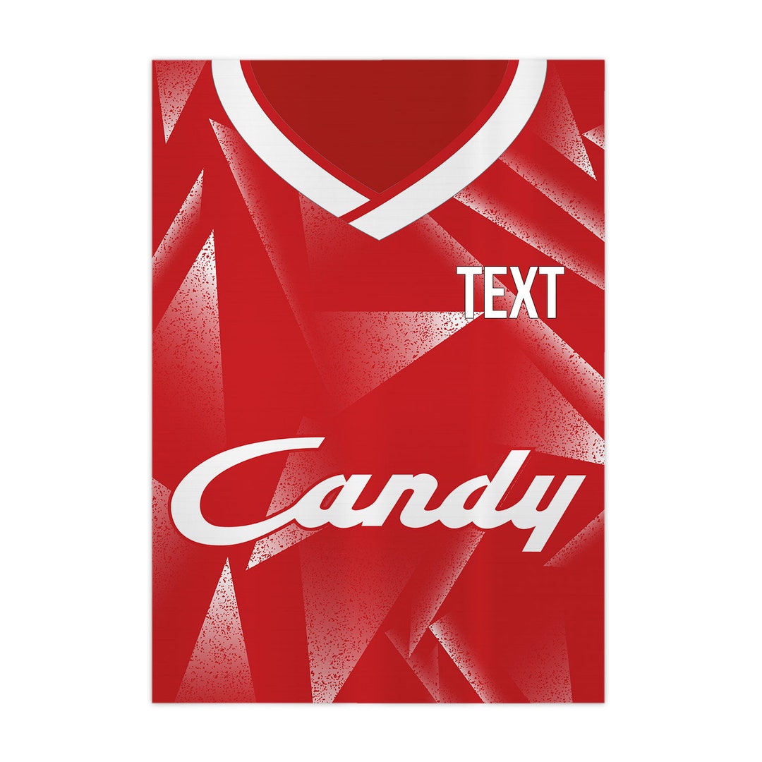 Personalised Liverpool - 1989 Home Shirt - A4 Metal Sign Plaque - Frame ...