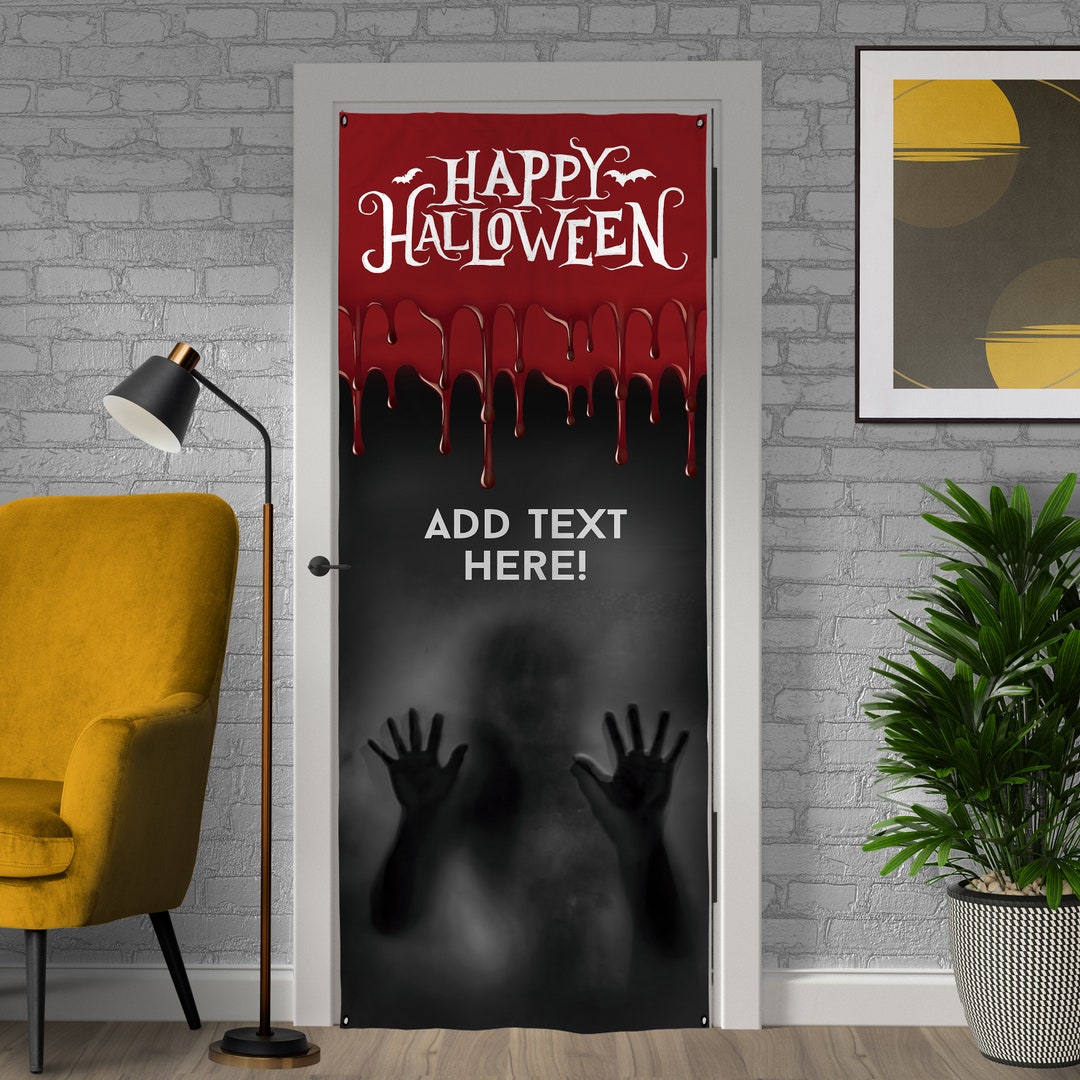 Halloween Blood Ghost - Door Banner - Party Banner - Etsy