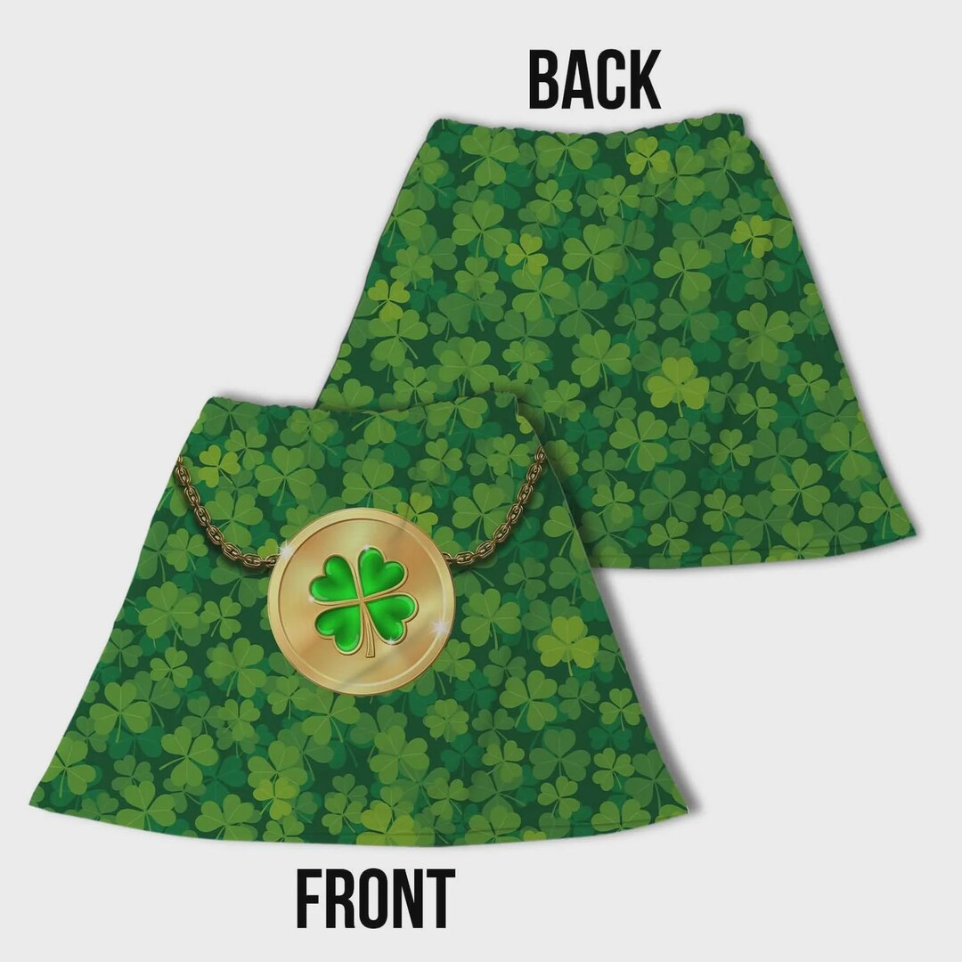 St Patrick's Day Shamrocks - Novelty Kilt Design - Etsy