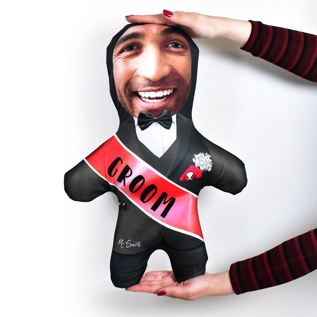 Wedding Groom - Stag - Personalised Mini Me™ Photo Doll / Face Teddy ...