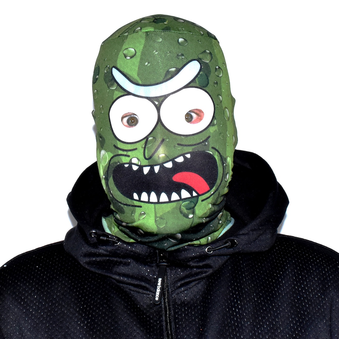 Pickle Face halloween face Mask Fancy Dress Horror party Fun Costume ...