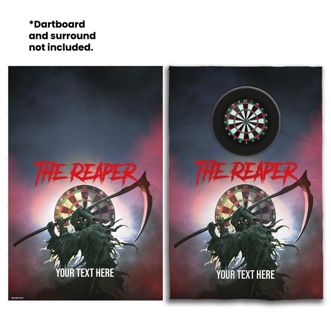Reaper - Personalised Darts Wall Banner - 230cm X 152cm - Etsy