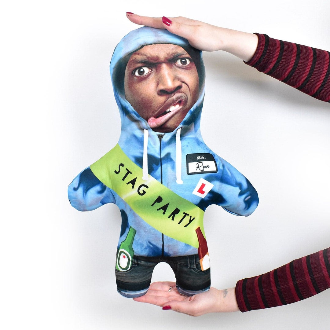 Stag Party - Blue Hoodie Mini Me™ Photo Doll / Face Teddy Novelty Gift ...