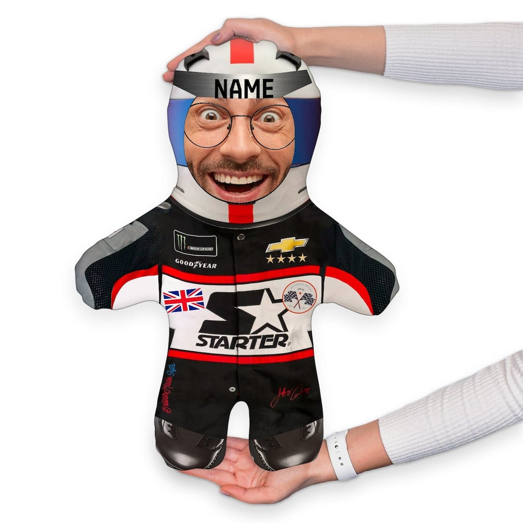 Black Race Car Driver Mini Me™ Photo Doll / Face Teddy Novelty Gift - Etsy