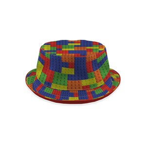 Building Blocks Bucket Hat - Fashion Sun Cap Packable Outdoor Fisherman ...
