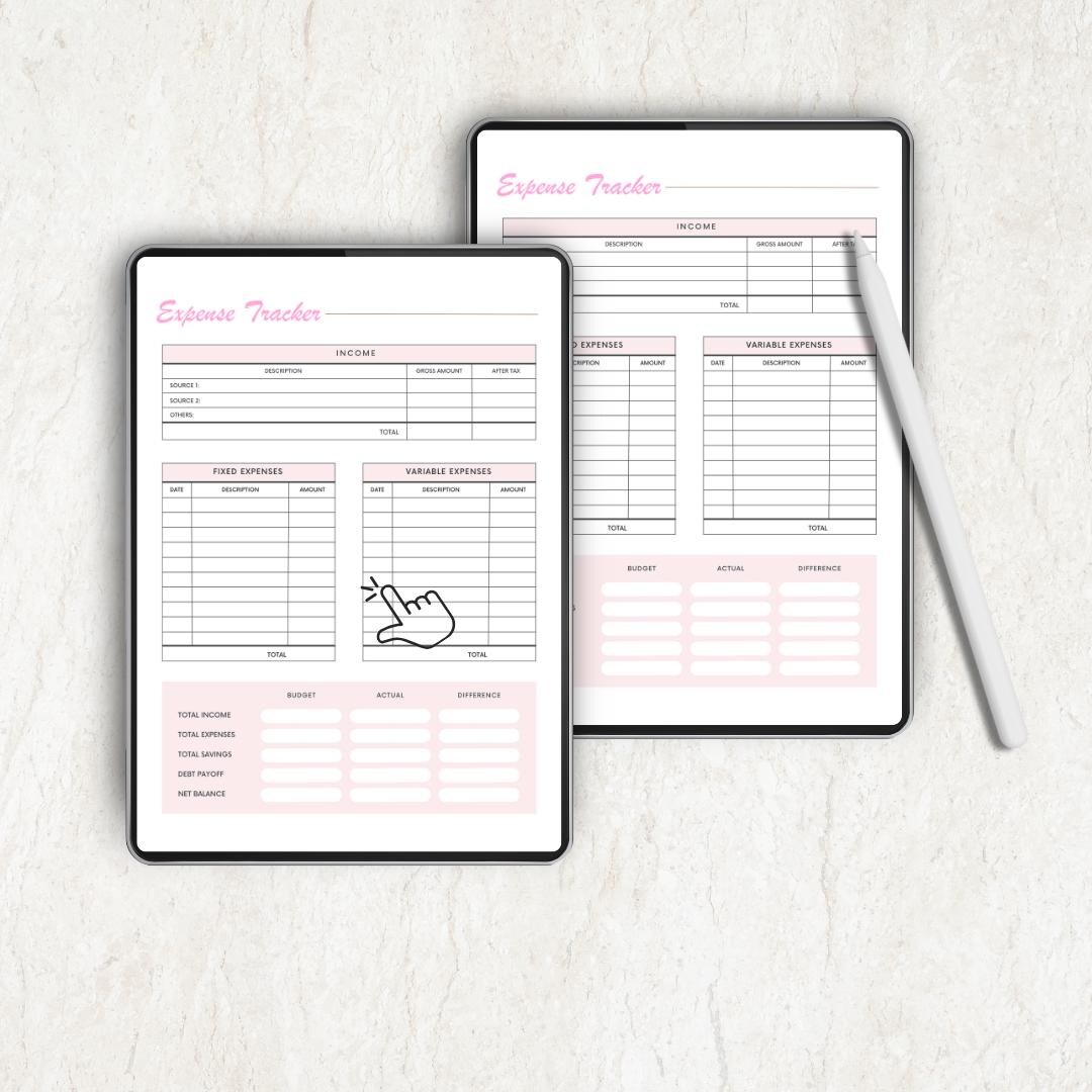 Simple Expense Tracker, Expense Logbook Planner, Simple Budget ...