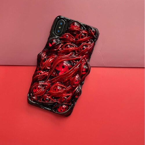 Luminous Effect Gothic Decoden Phone Case3d Horror Scary Goth - Etsy