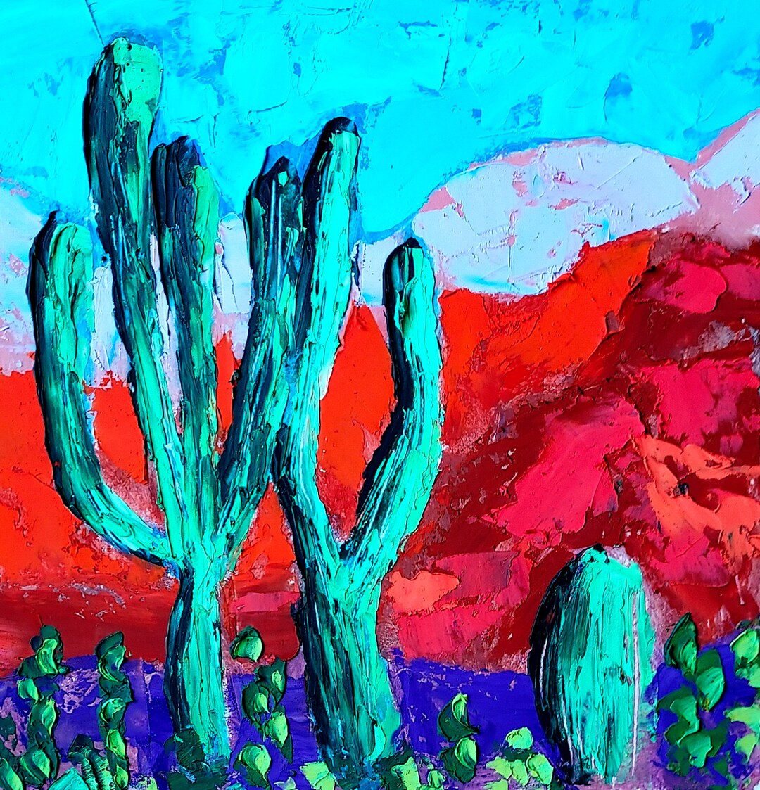 Arizona Landscape Painting National Park Hand Painted Original Art ...