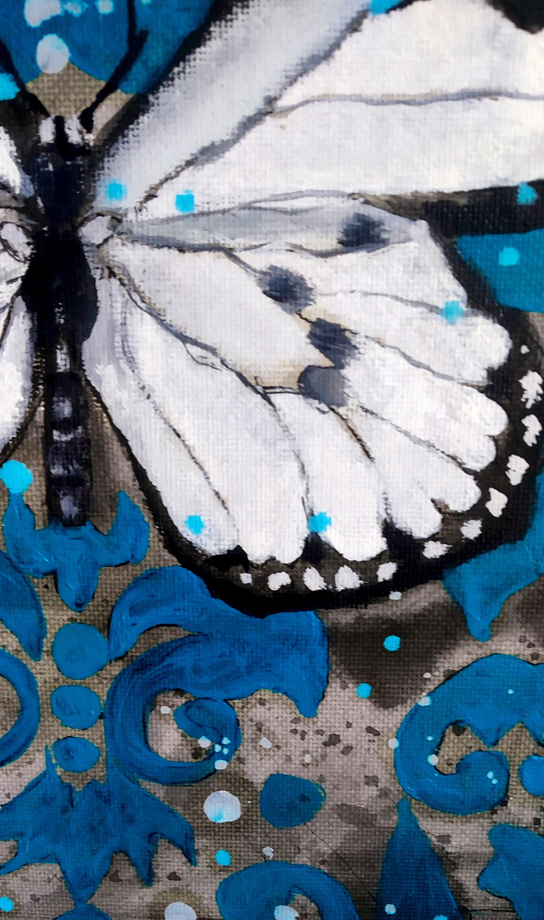 Butterfly Preppy Painting Insects Original Art Oil Canvas - Etsy