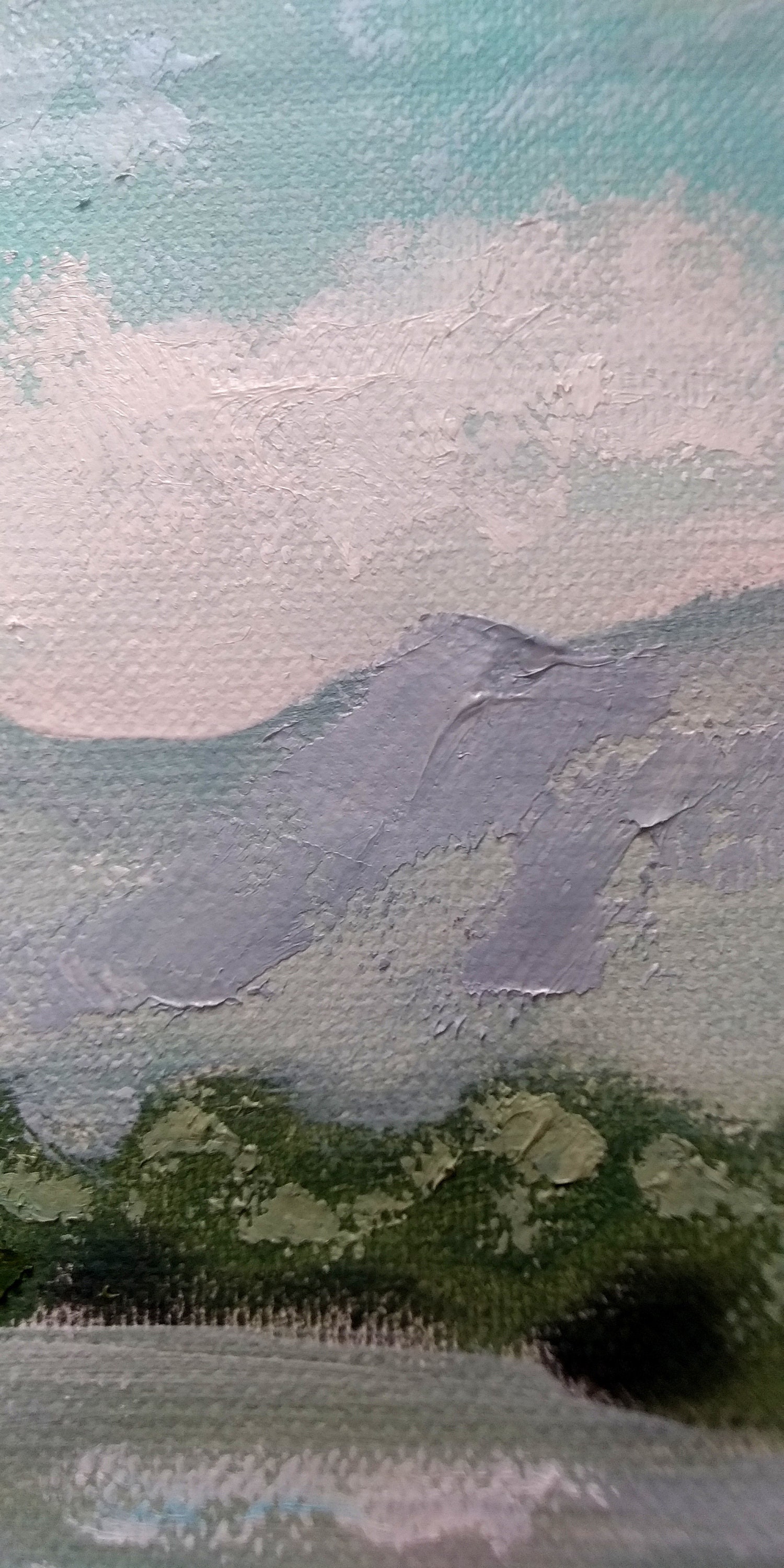 Montana Landscape Preppy Painting Field Hand Painted Original Art Oil ...