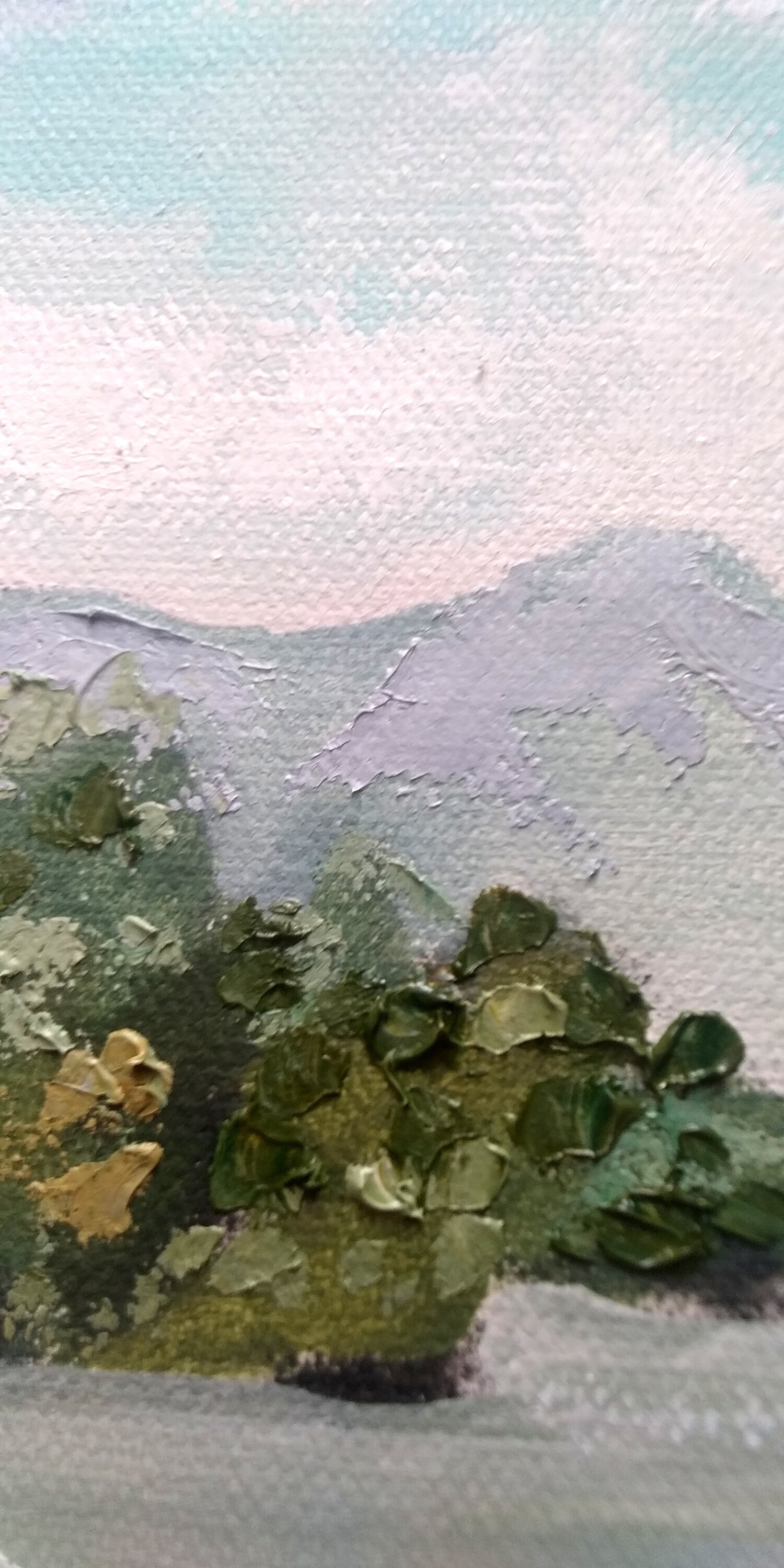 Montana Landscape Preppy Painting Field Hand Painted Original Art Oil ...