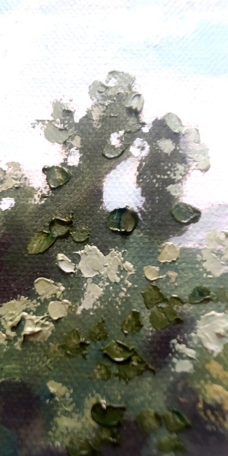 Montana Landscape Preppy Painting Field Hand Painted Original Art Oil ...