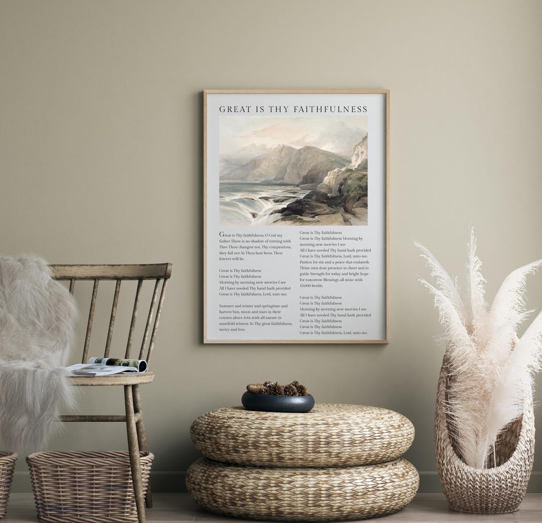 Framed Bible Verse Wall Art, Christian Hymn, Christian Prints ...