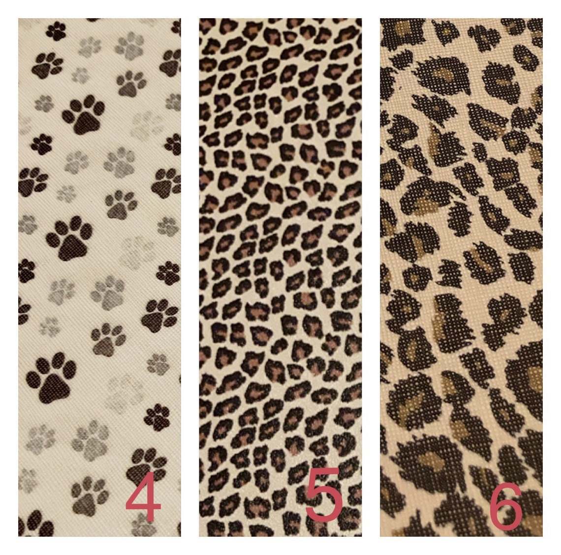 Animal print faux leather | Etsy