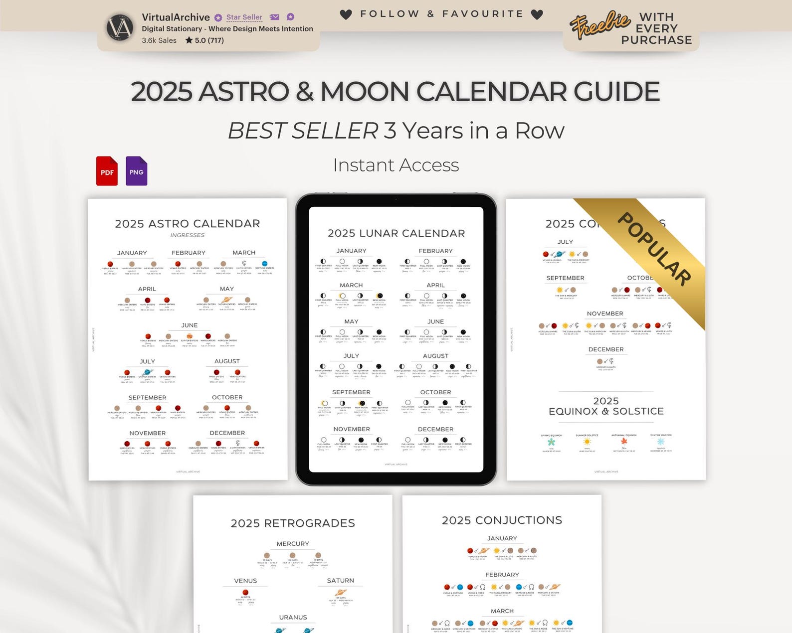 2025 Astro & Moon Calendar/guide | Universal | Astrology | Astronomy ...