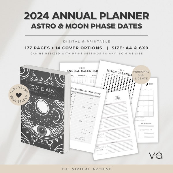 Moon Planner - Etsy