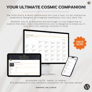 Notion: 2025 Astro & Moon Digital Dashboard Ultimate Notion Calendar ...