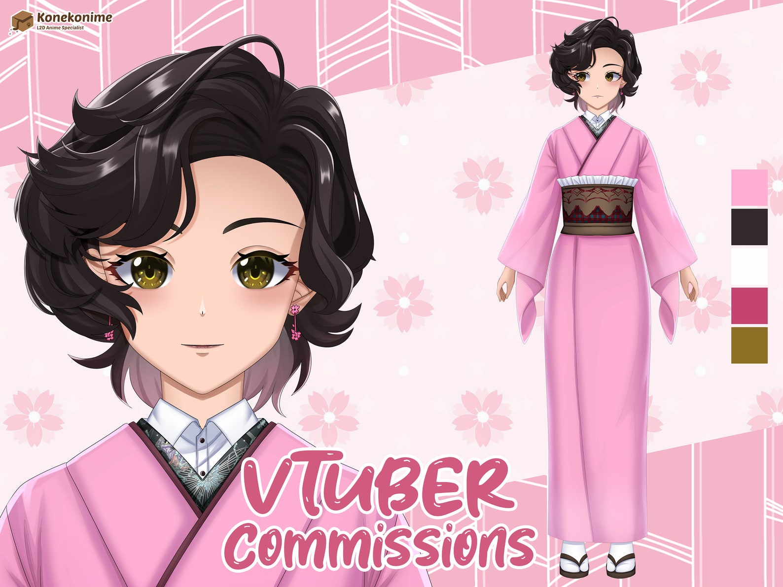Vtuber Model Custom LIVE2D Vtuber Commission Vtuber Design - Etsy